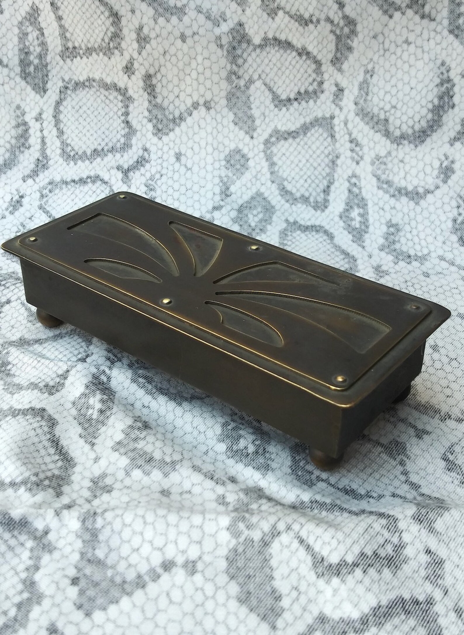 Vintage 1920s 1930s Art Deco Inkwell Stamp Box Set Antique - Etsy