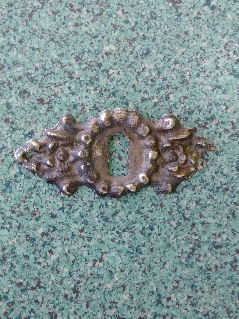 Vintage 1900s Keyhole Plates Backplate Furniture Hardware Set - Etsy