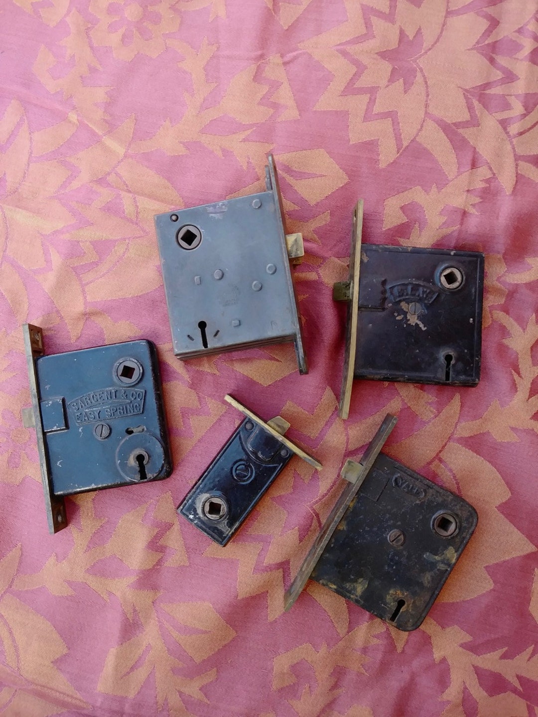 Vintage 1800s 1900s Mortise Locks Antique Door Hardware Set of 7 - Etsy