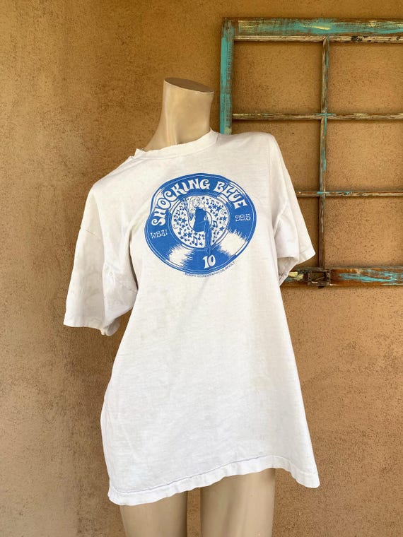 Vintage 1990s Dr Revolt Shocking Blue T Shirt Mens M … - Gem