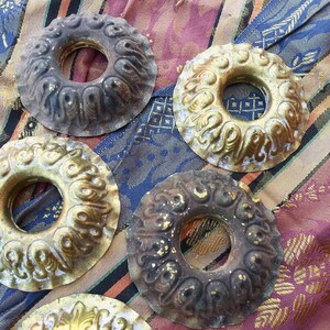 Vintage 1920s Brass Socket Collars Bobeches 5 Ct - Etsy