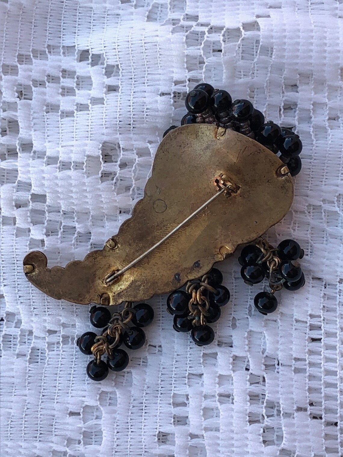 Vintage 1940s Large Cornucopia Brooch Statement Pin - Etsy