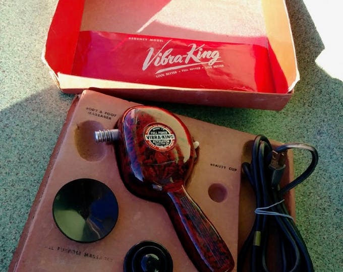 Vintage 1950s Vibra King Bakelite Vibrator Machine Scalp Massager ...