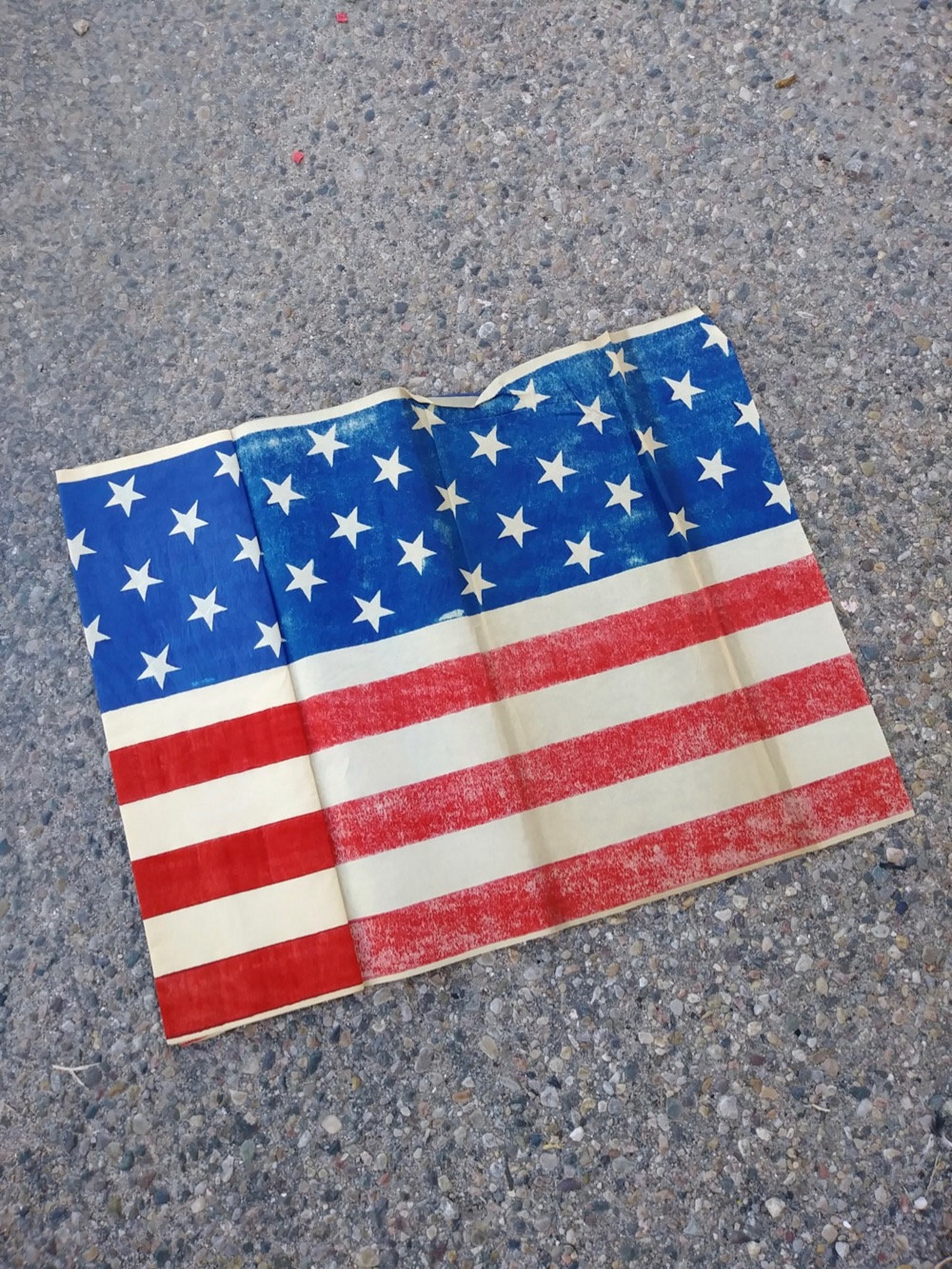 Vintage 1920s Dennison Crepe Paper Flag Stars and Stripes - Etsy