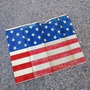 Vintage 1920s Dennison Crepe Paper Flag Stars and Stripes 20 X 10' - Etsy