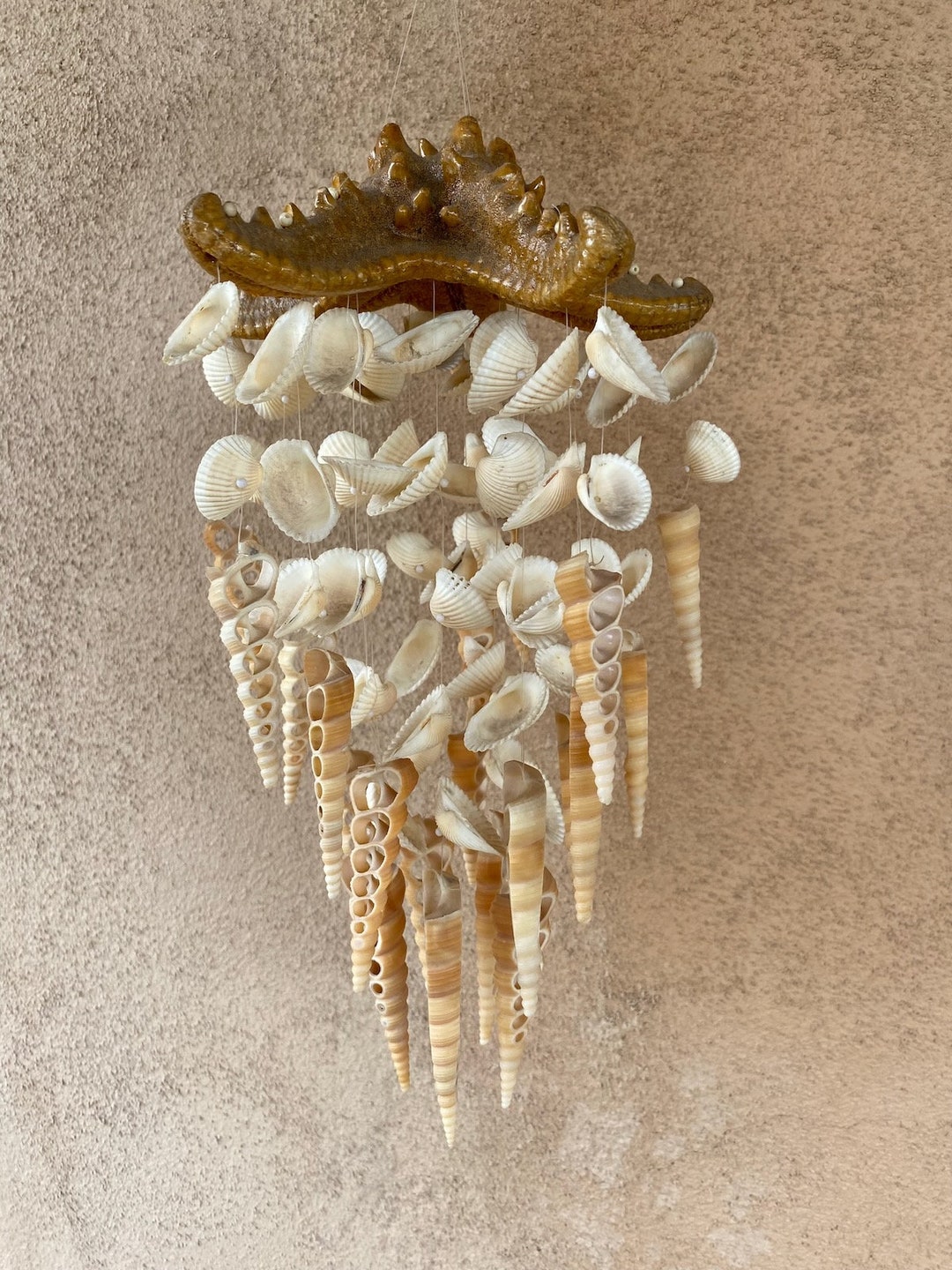 Vintage 1970s Starfish Hanging Shells Mobile 15" Long - Etsy