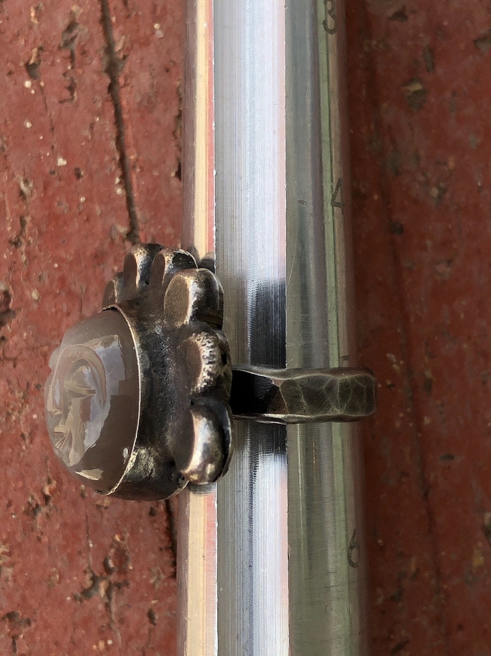 Vintage 1990s Unisex Silver Sun Ring Peruvian Quartz Sz 5 | Etsy