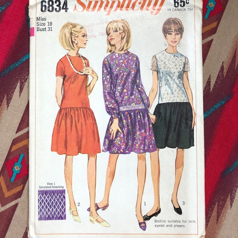 Drop Waist Dress Pattern - Etsy