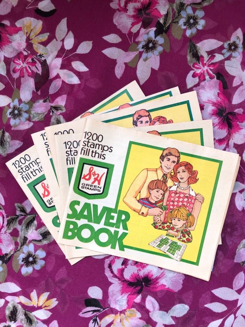 Vintage 1960s 1970s S&H Green Stamps Books LOT - Etsy