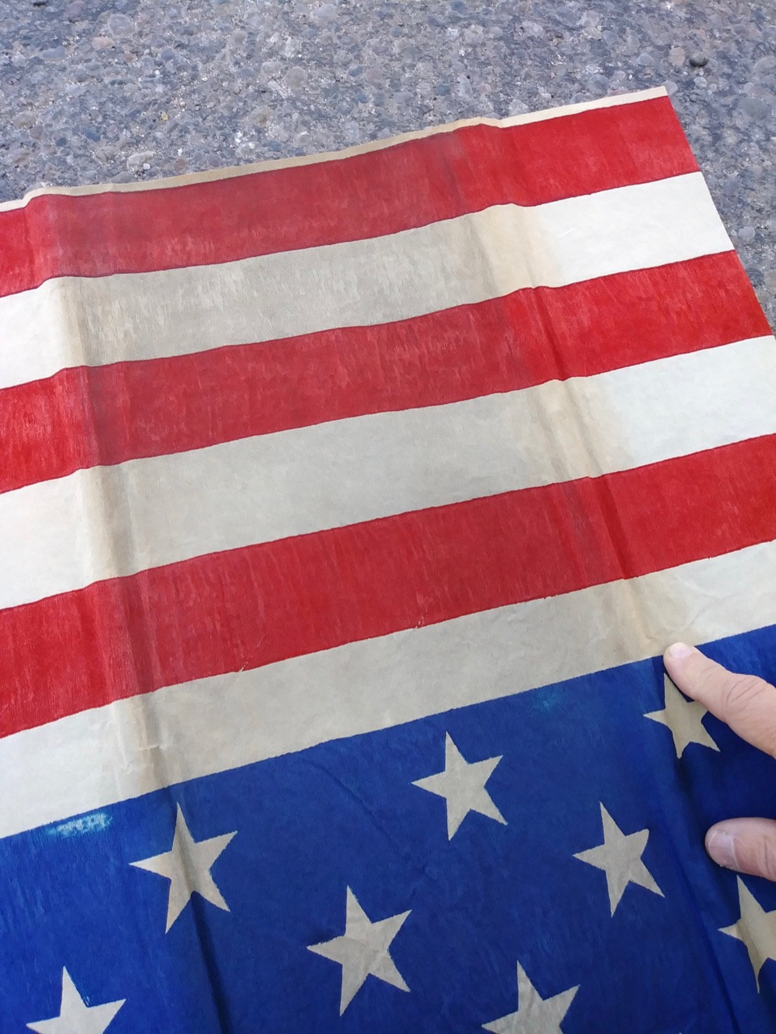 Vintage 1920s Dennison Crepe Paper Flag Stars and Stripes - Etsy