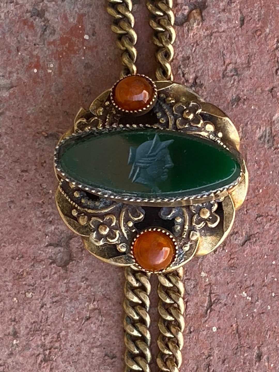 Vintage 1880s Victorian Watch Slide Lariat Necklace Eyeglass Chain - Etsy