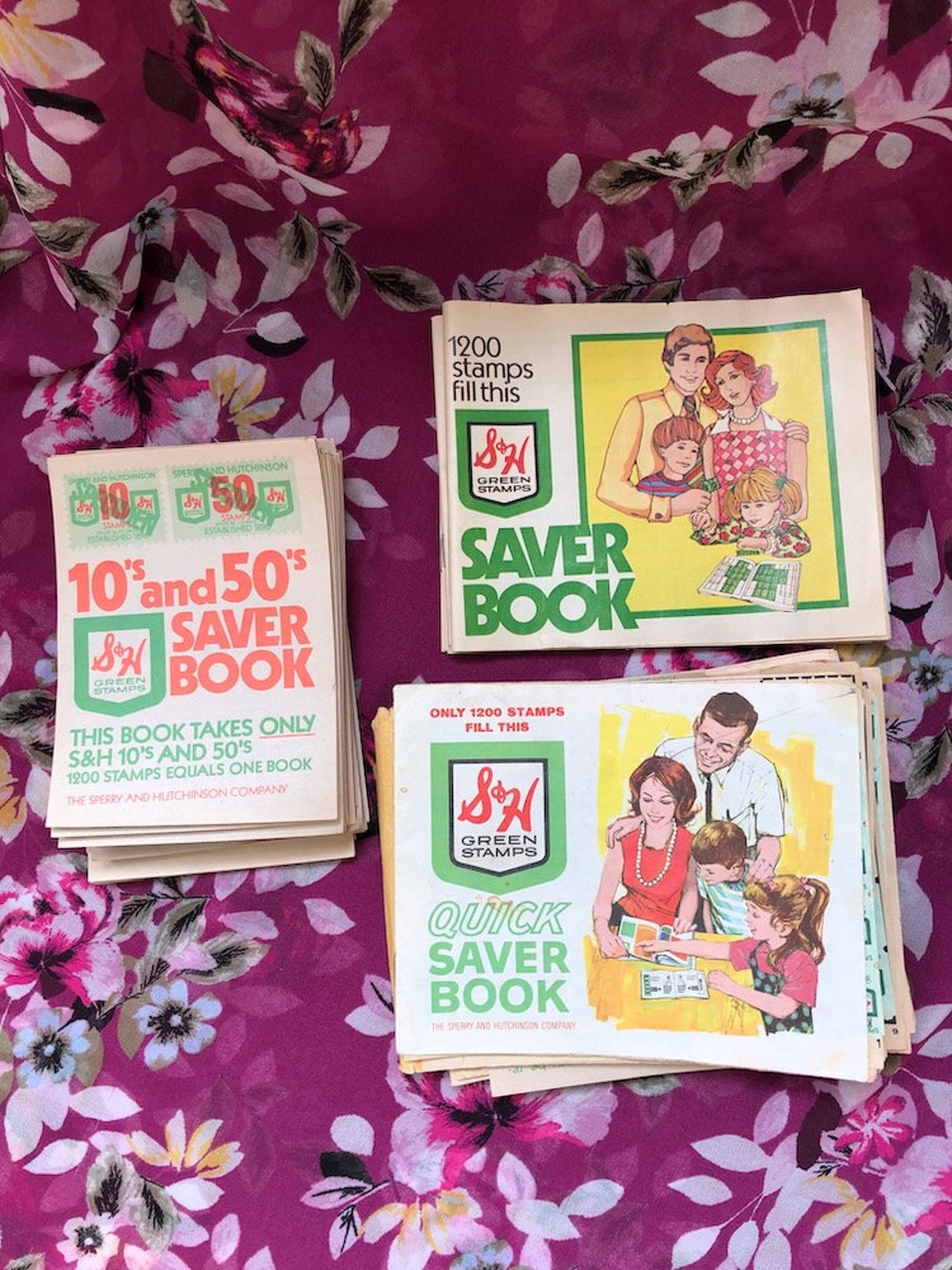 Vintage 1960s 1970s S&H Green Stamps Books LOT - Etsy
