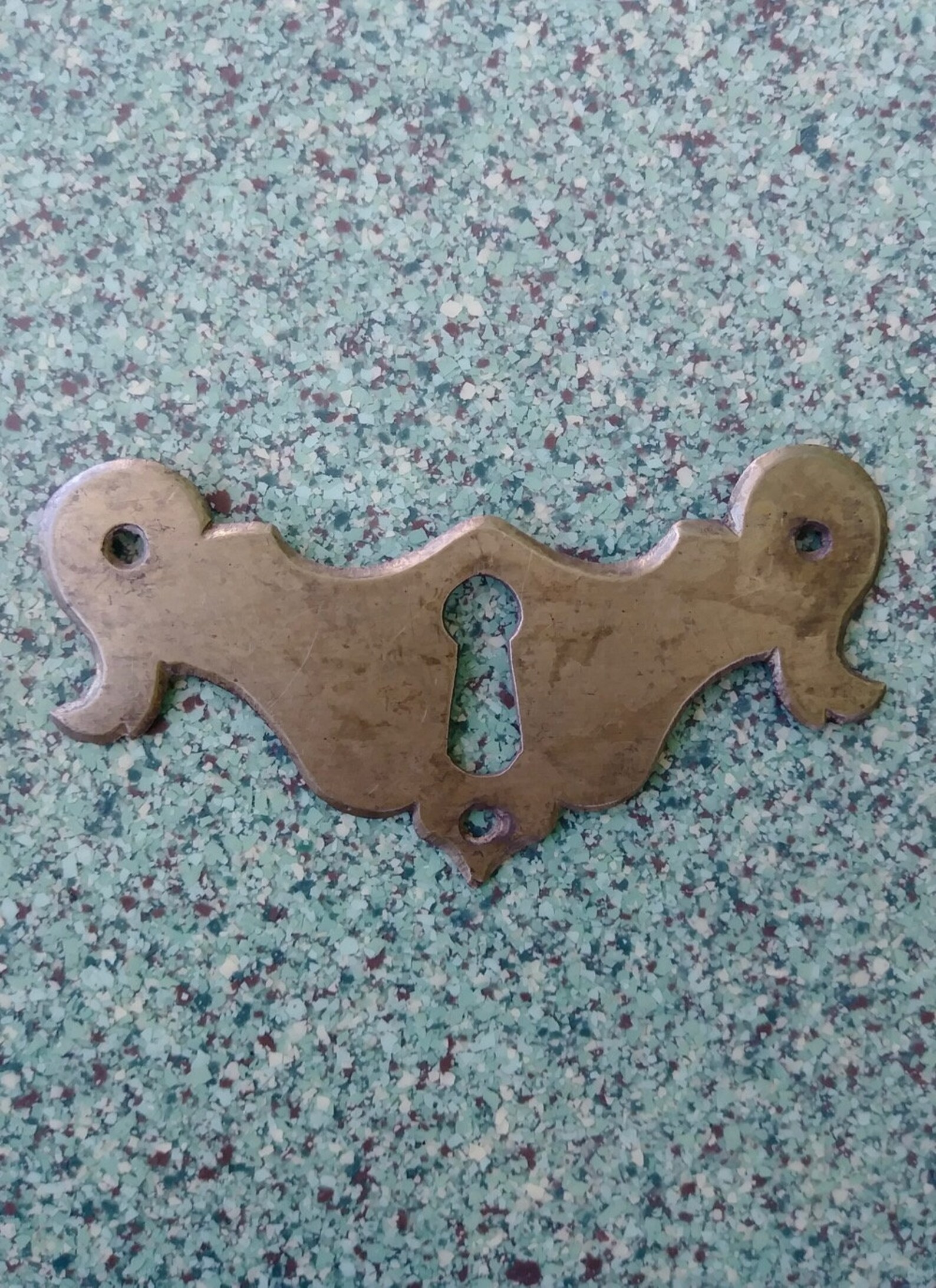 Vintage 1900s Keyhole Plates Backplate Furniture Hardware Set - Etsy