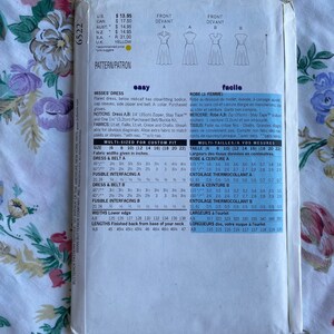 Vintage 2000s Dress Pattern Retro Butterick 6522 1950s Fashion Sz S US ...