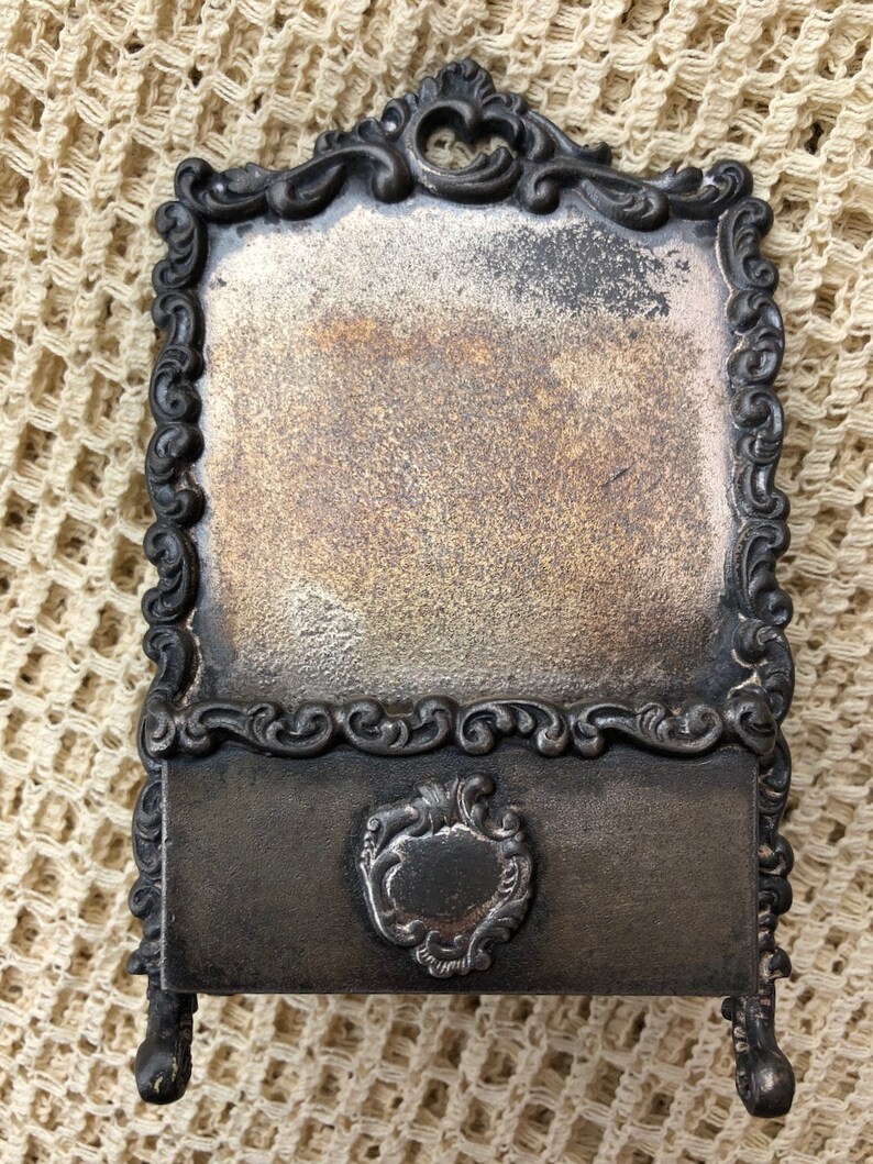 Vintage 1880s Silverplate Business Card Rack Standing Holder - Etsy