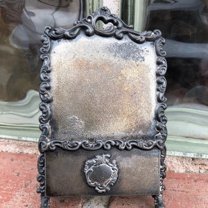 Vintage 1880s Silverplate Business Card Rack Standing Holder - Etsy