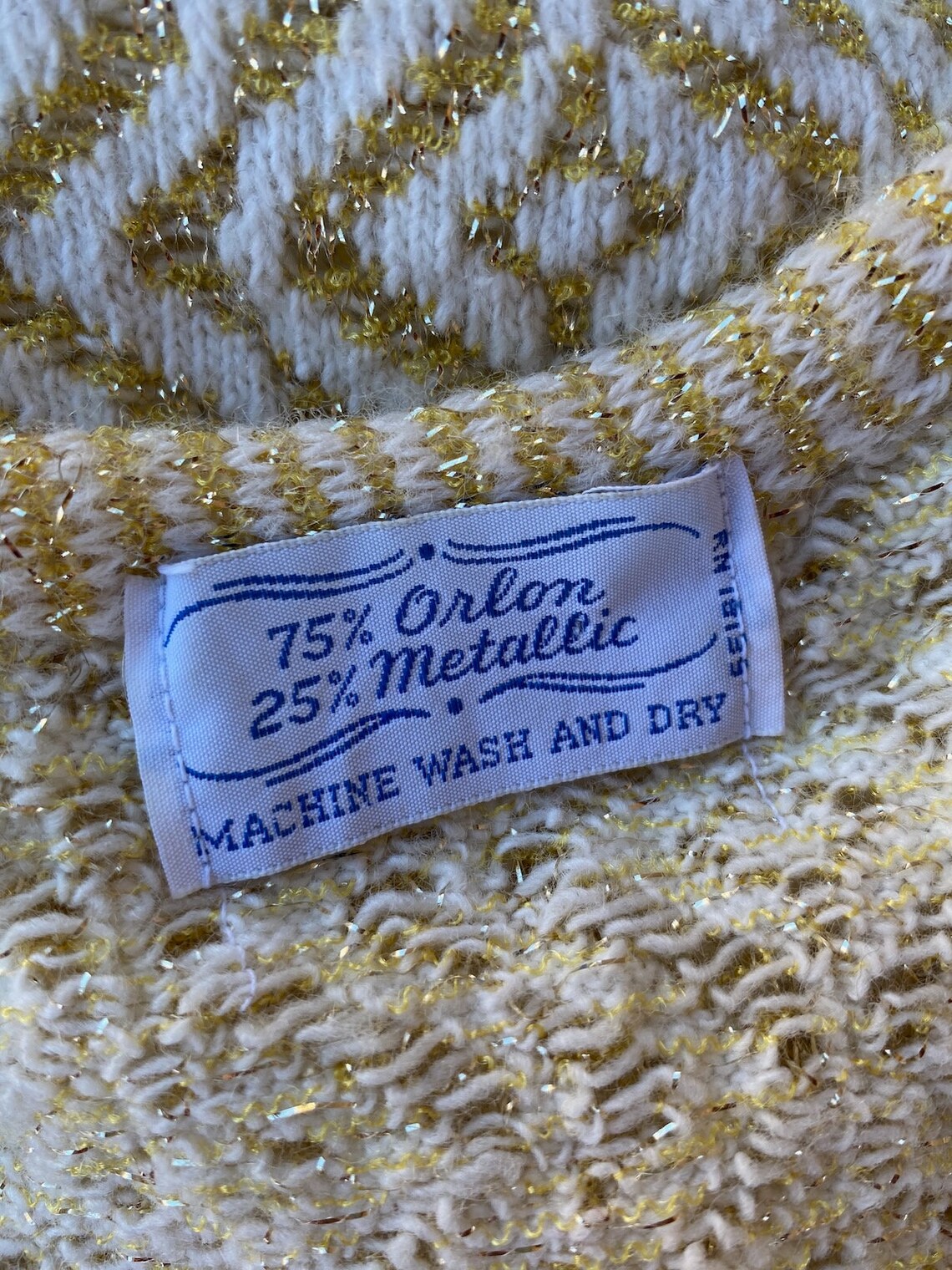 Vintage 1960s 1970s Gold Metallic Orlon Sweater Vest Sz M L - Etsy