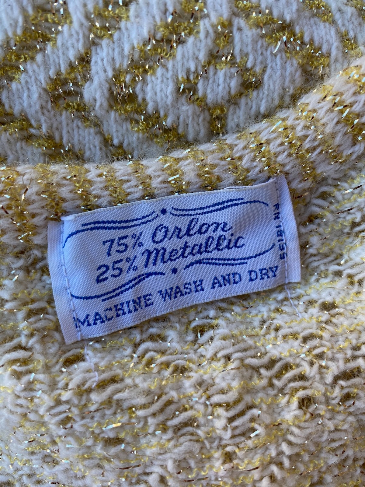 Vintage 1960s 1970s Gold Metallic Orlon Sweater Vest Sz M L - Etsy
