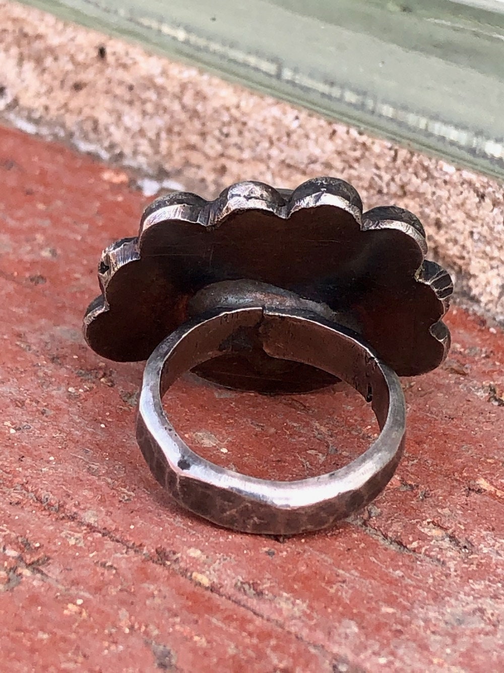 Vintage 1990s Unisex Silver Sun Ring Peruvian Quartz Sz 5 | Etsy