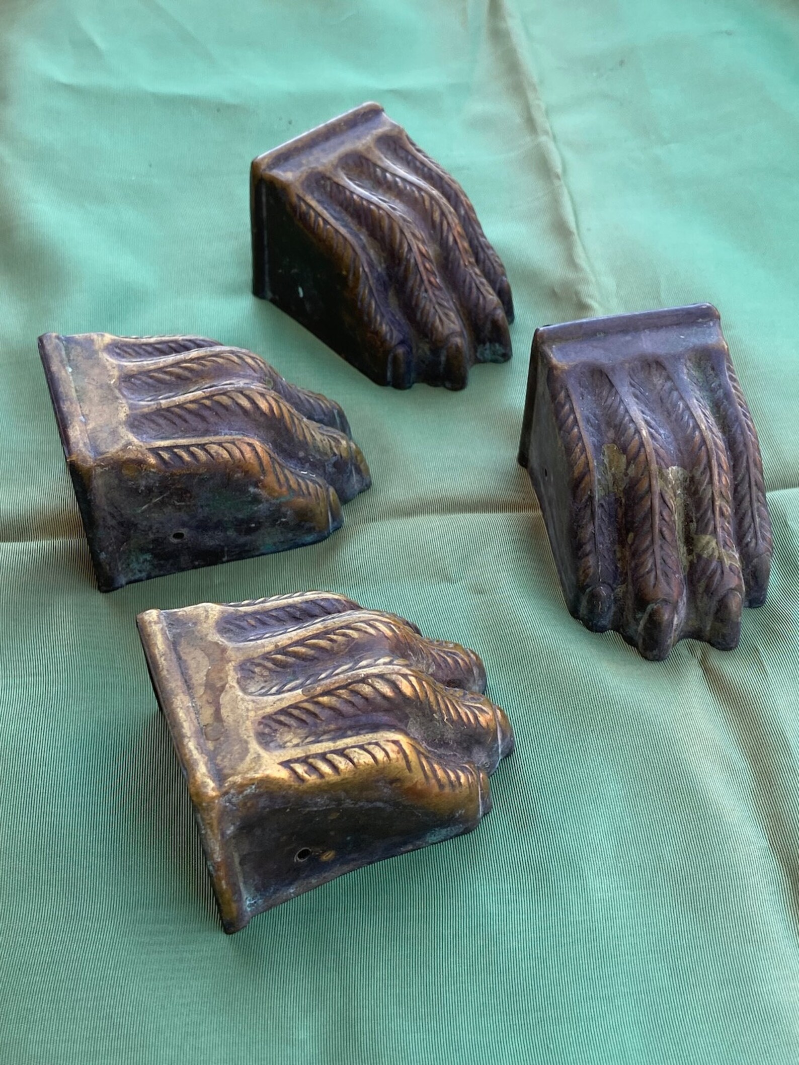 Vintage 1900s Brass Lion Toe Caps Duncan Phyfe STYLE Set of 4 - Etsy