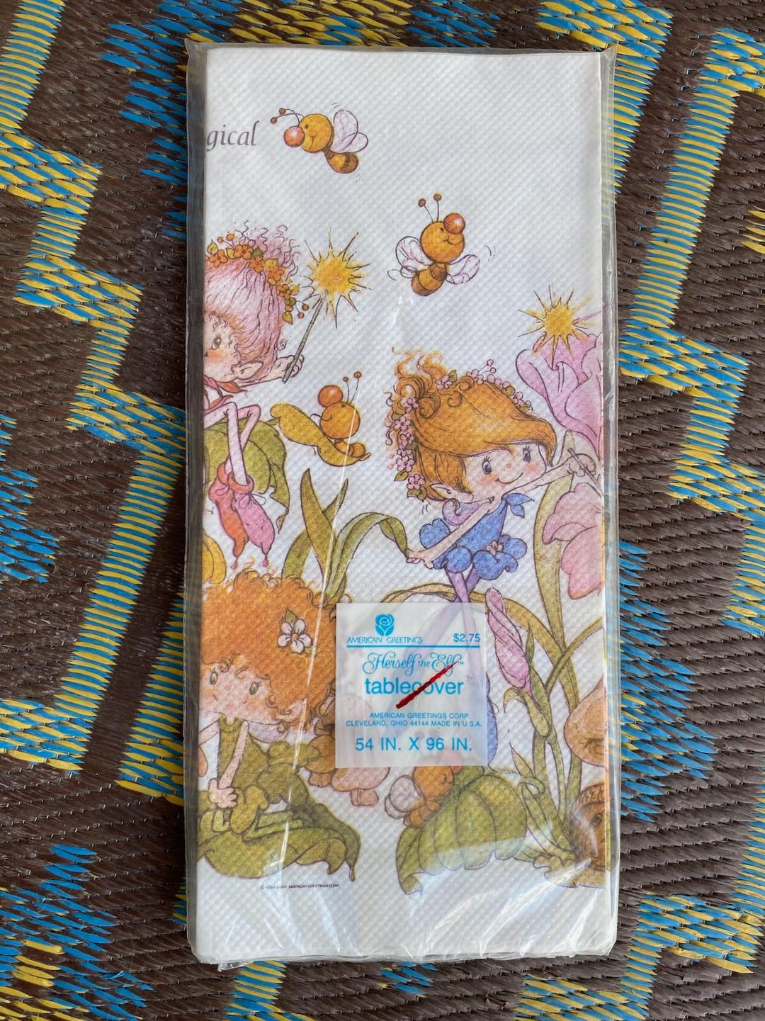 Vintage 1980s Paper Tablecloth Table Cover Herself the Elf 54 X 96 ...