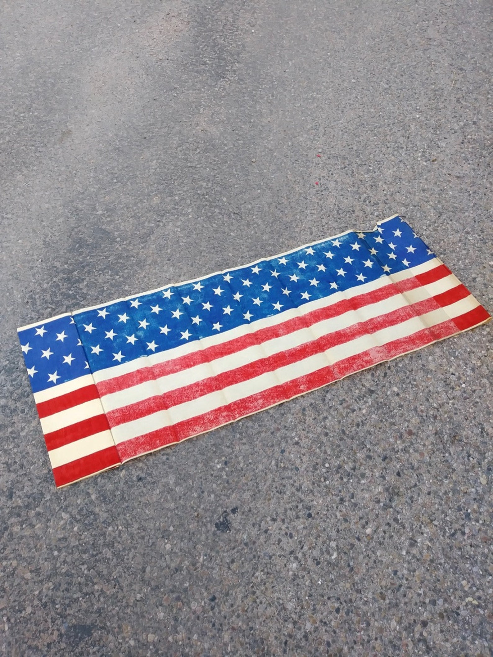 Vintage 1920s Dennison Crepe Paper Flag Stars and Stripes - Etsy