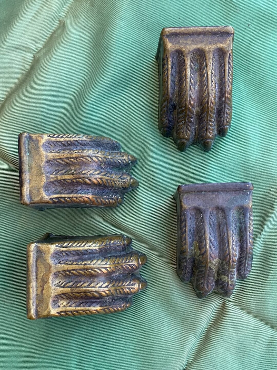 Vintage 1900s Brass Lion Toe Caps Duncan Phyfe STYLE Set of 4 - Etsy