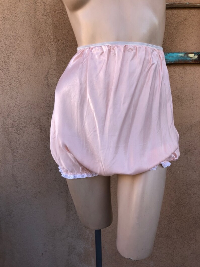 Buy Vintage 1950s Peach Satin Granny Panties High Waist Mushroom Online