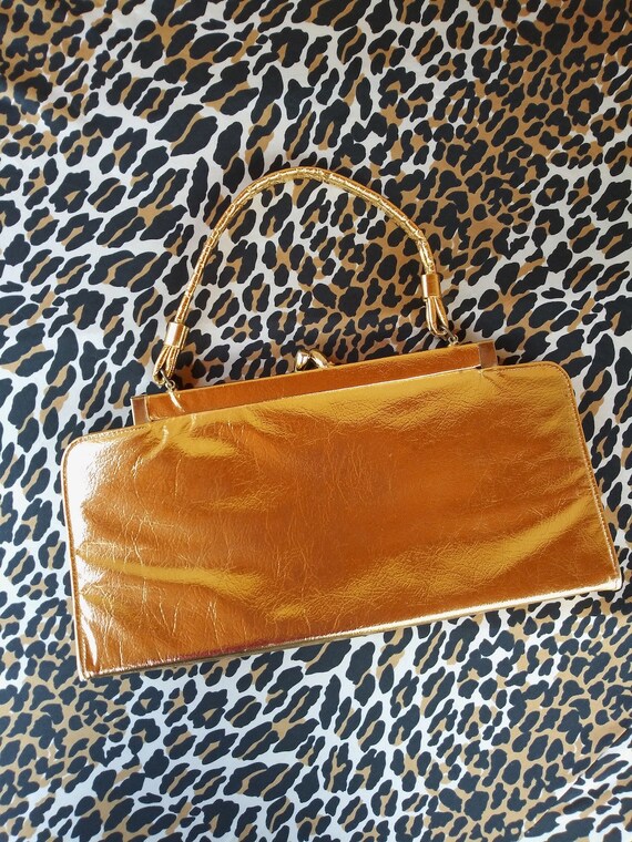 Vintage 1960s Metallic Gold Gem