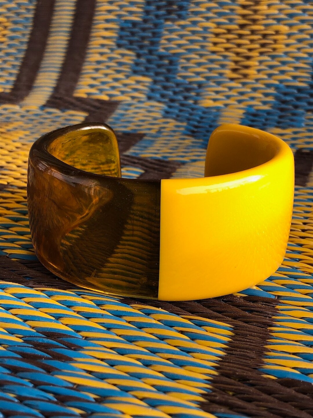 Vintage 1980s Lucite Cuff Bracelet Plus Size - Etsy