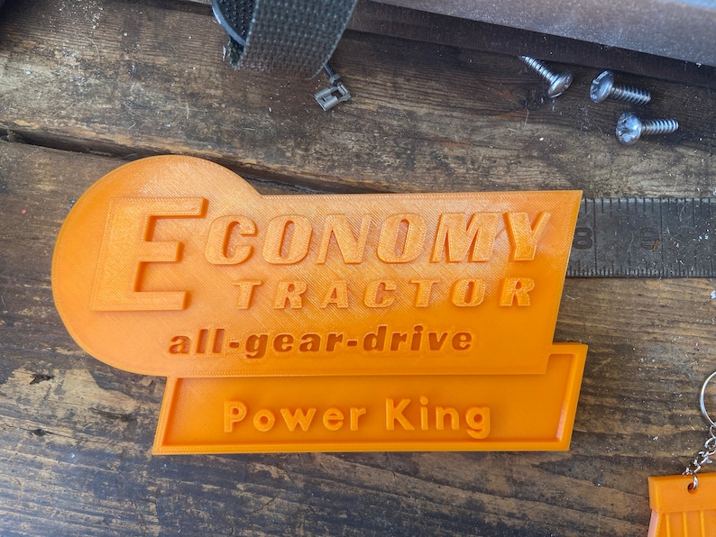Economy Power King Tractor Logo Sign - Etsy