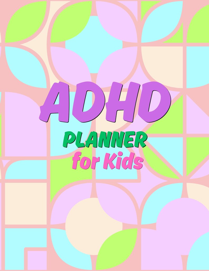 ADHD Planner for Kids | Daily Routine Tracker (printable PDF) - Etsy
