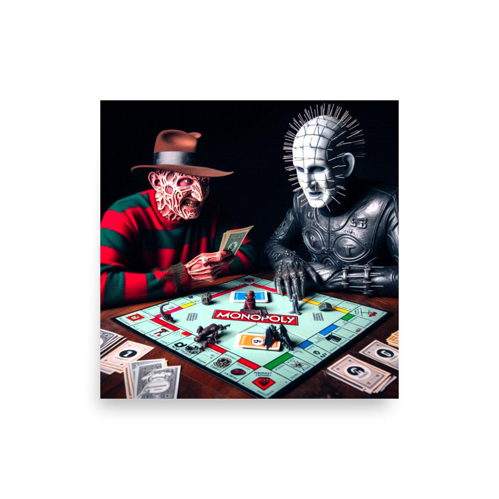 Game Night With Freddy Krueger and Pinhead - Etsy