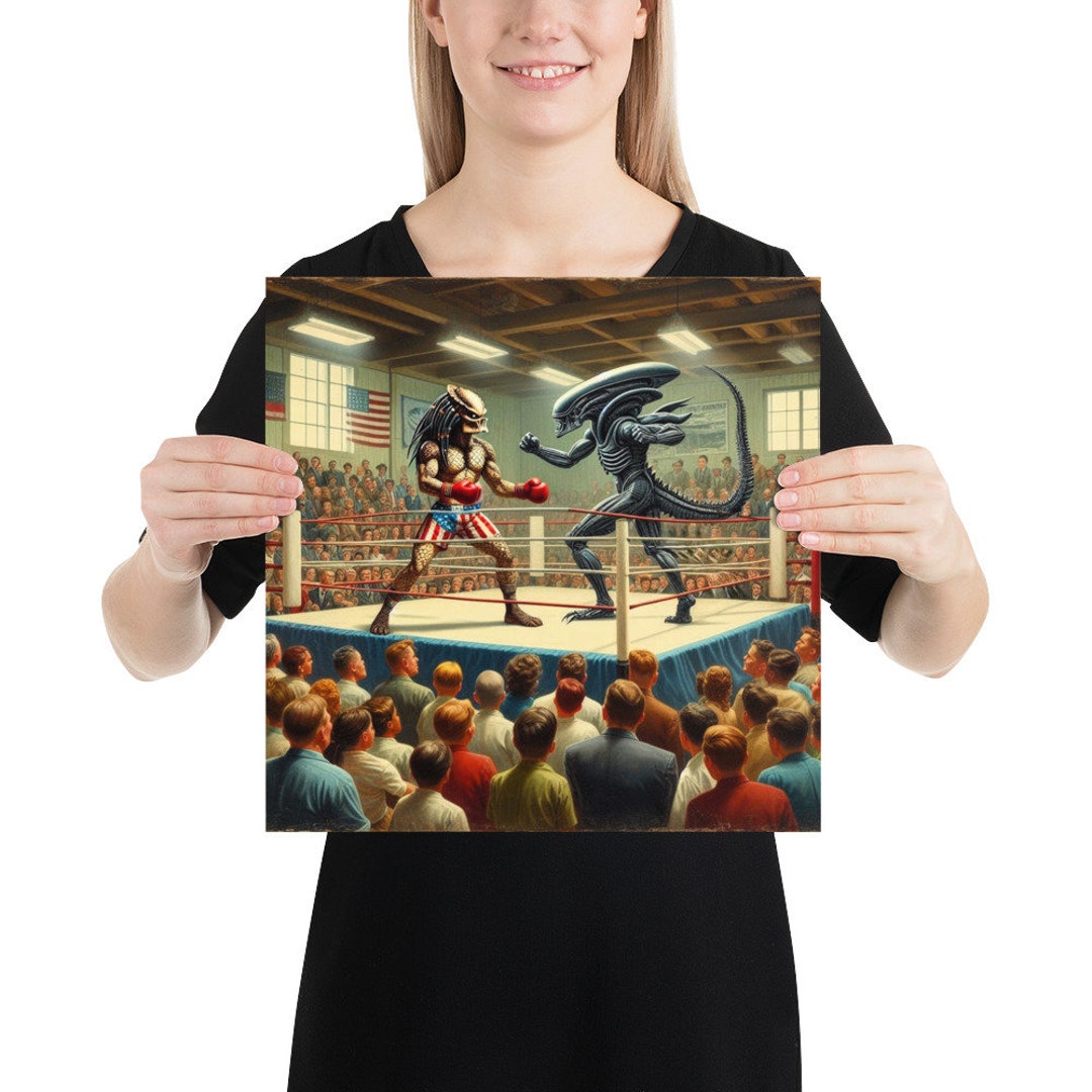 Alien Predator Boxing Poster - Etsy