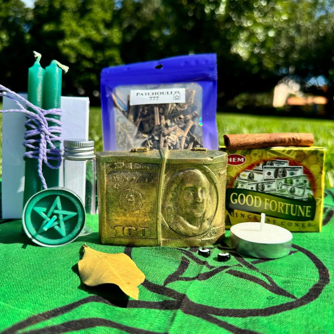 Money Spell Kit | 777 | Money Drawing Spell Jar Kit | Abundance ...