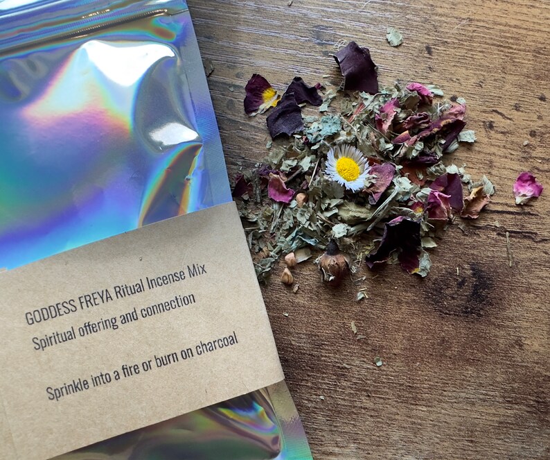 FREYA Ritual Incense Mix - Candle Dressing Offering Spell Herbs Pagan ...