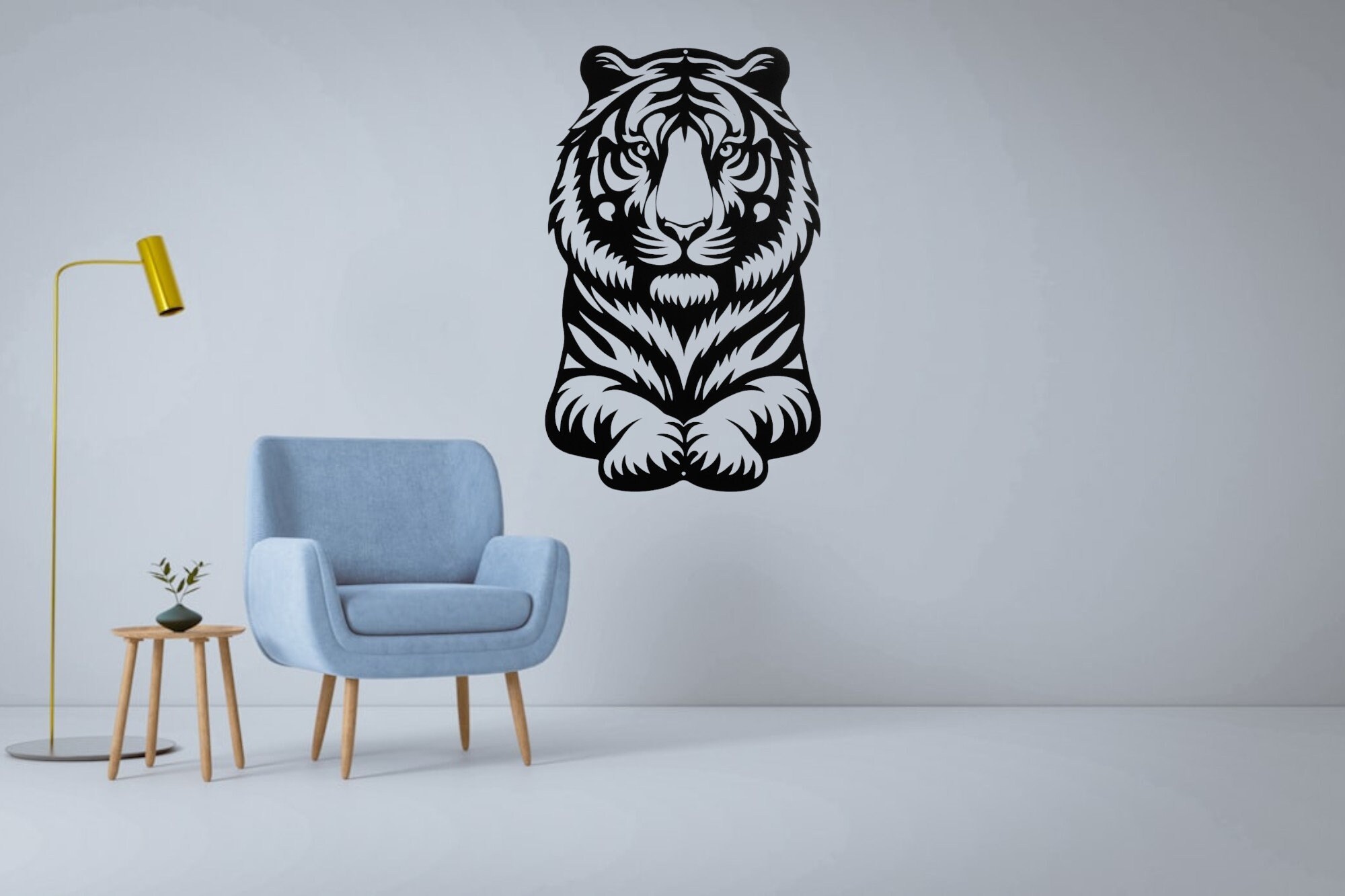 Tiger Metal Wall Art, Safari Wall Decor, Animal Kingdom, Home Decor ...