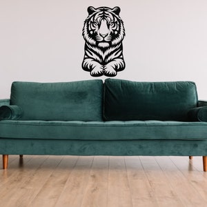 Tiger Metal Wall Art, Safari Wall Decor, Animal Kingdom, Home Decor ...