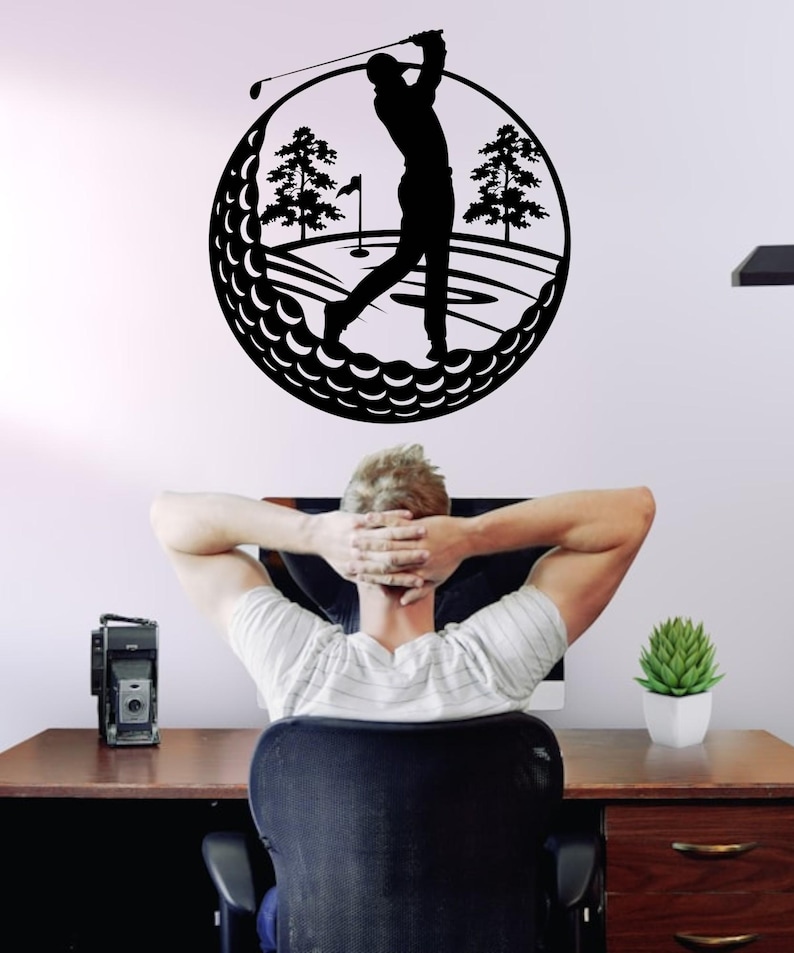 Golfer Metal Art Work, Golf, PGA, Metal Golf Wall Art, the Golfers ...