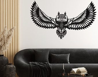 Owl Metal Wall Art - Etsy
