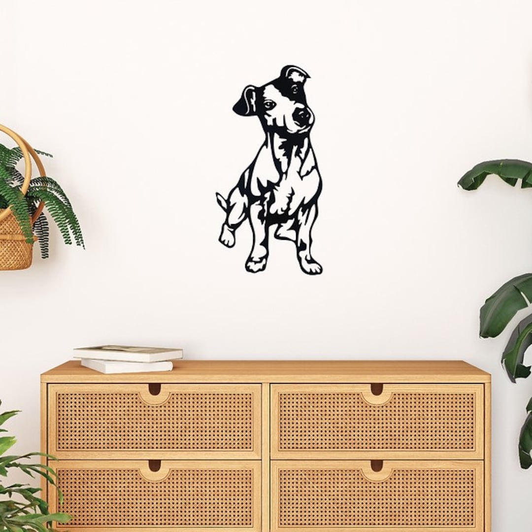 Jack Russell Wall Art, Modern Wall Art, Housewarming Gift, Pet Lover ...
