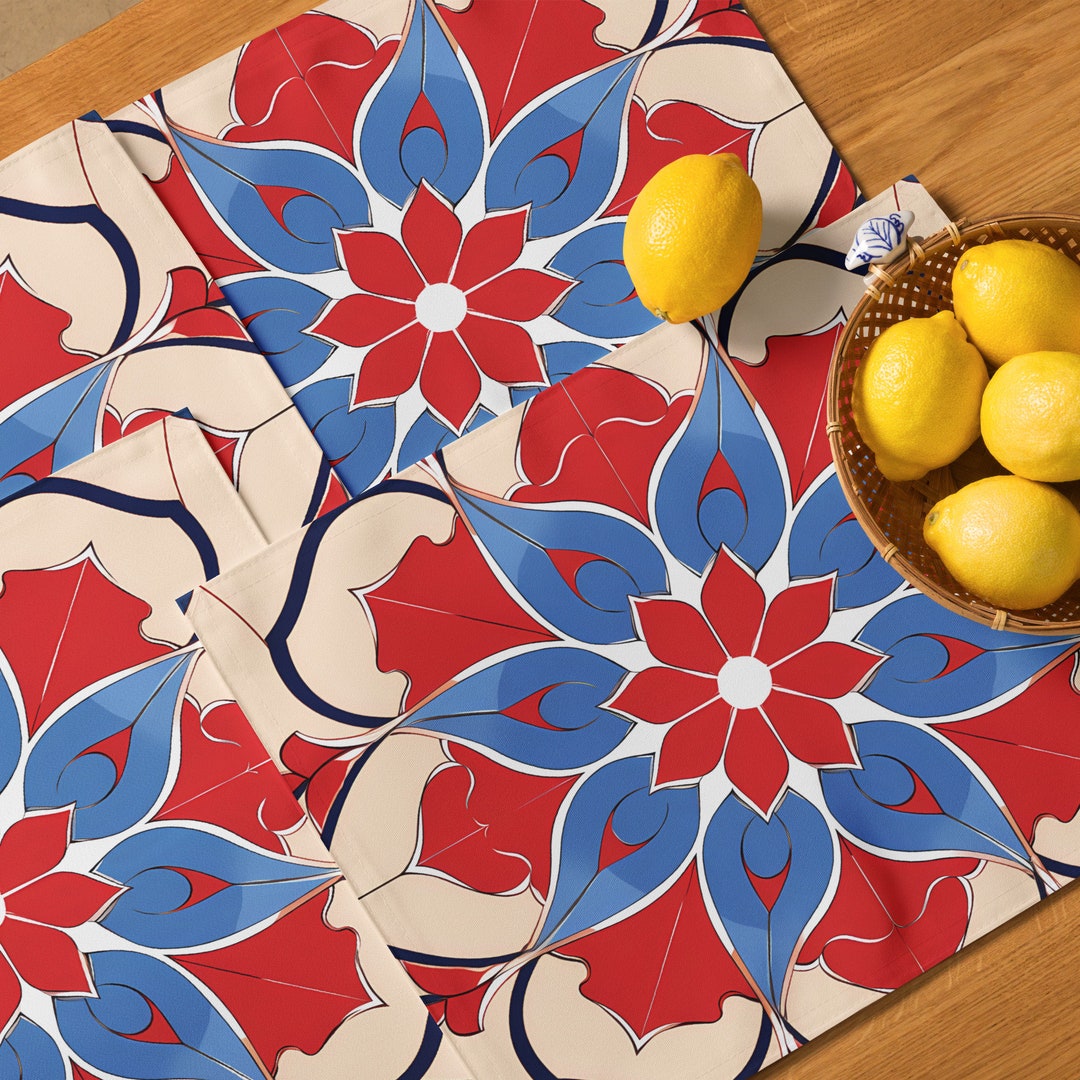 Moroccan Art Themed Placemat Set of 4 - Etsy