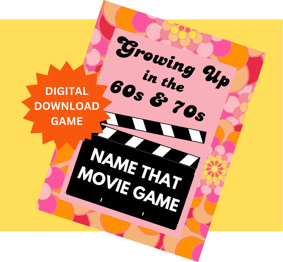 1960s 70s Name That Movie Game (digital Download) - Etsy