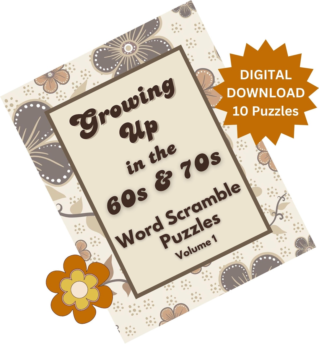 1960s 70s Word Scramble Puzzle Booklet (digital Download), Retro ...