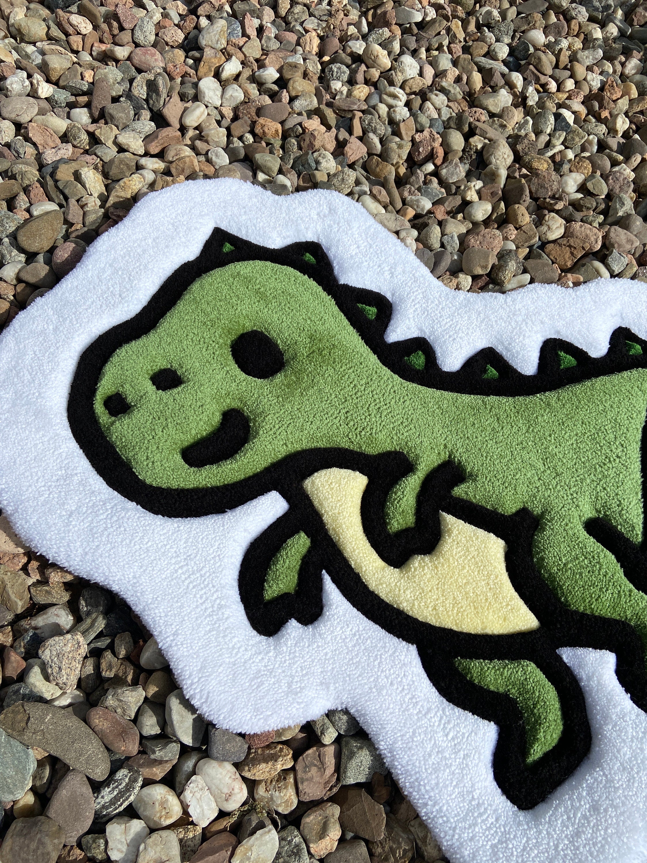 Custom Rug,gift for Kids Dinosaur ,tufting, Dinosaur Rex, Kids Room ...