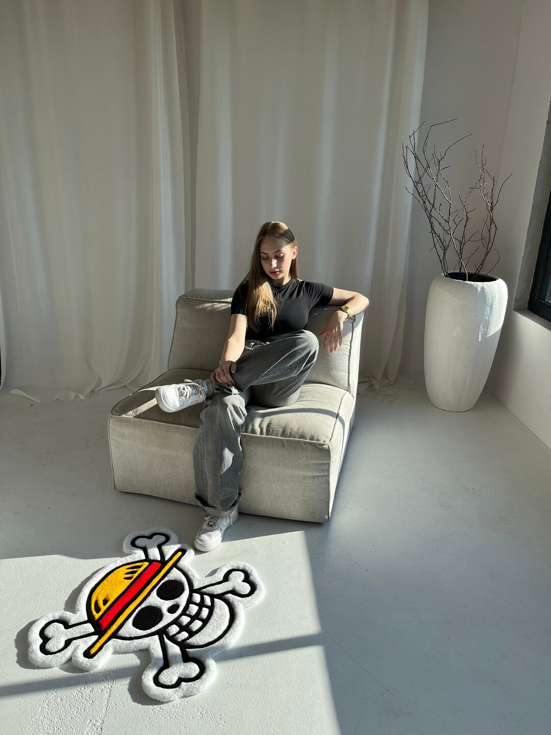 Tufting Rug One Piece, Skull One Piece, Anime Rug, Custom Rug - Etsy