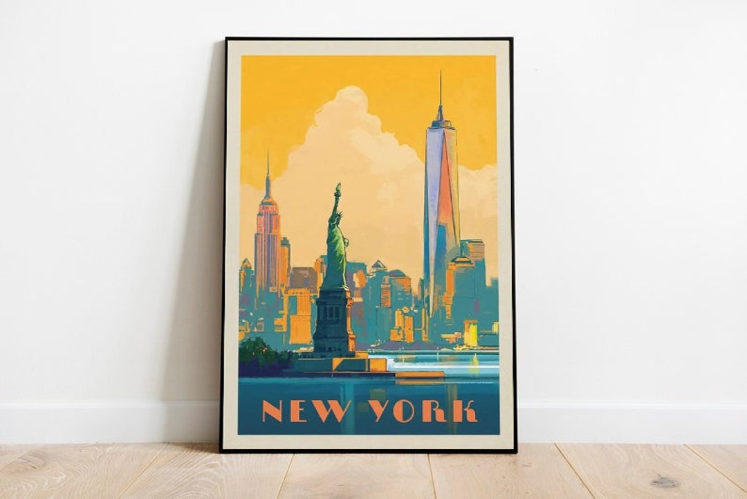 Vintage Poster New York Poster Poster Decorative Wall Posters and Art ...
