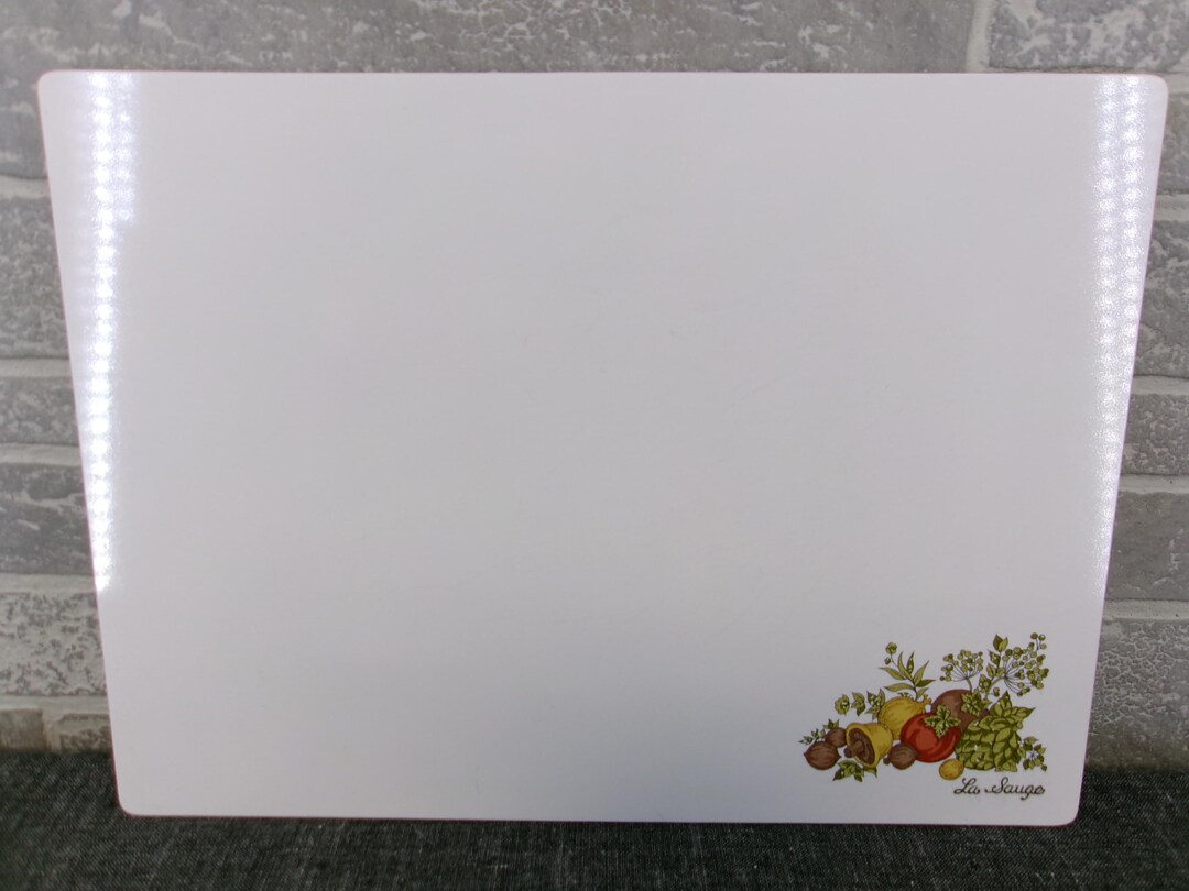 VTG Corning Ware La Sauge Spice of Life Counter Saver Cutting Board - Etsy