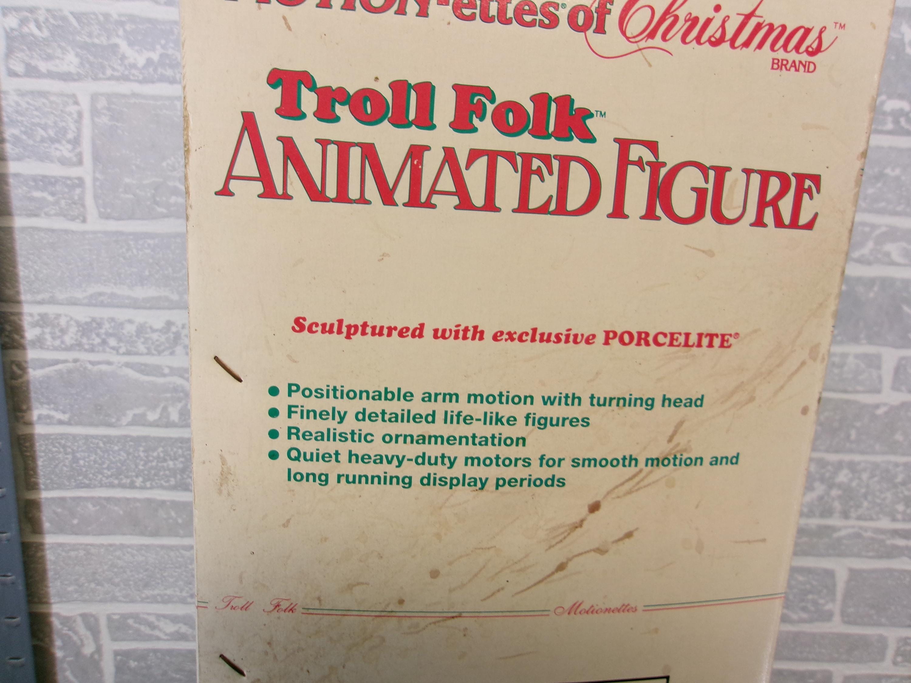 VTG 1992 Telco Christmas Santa Troll Animated 22" Motionette - Etsy