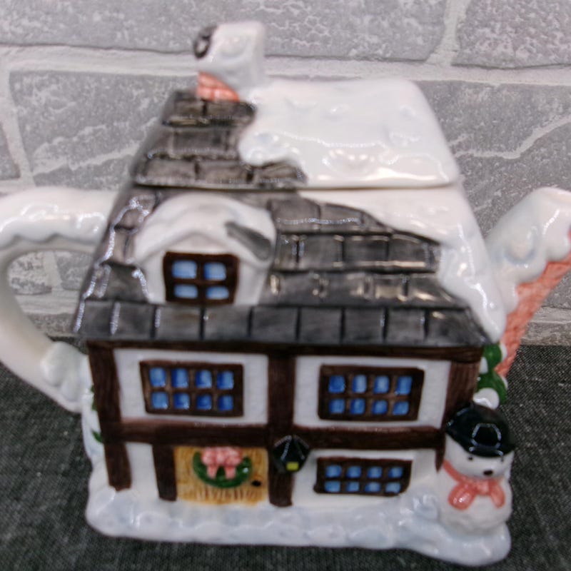 Snowman Teapot - Etsy